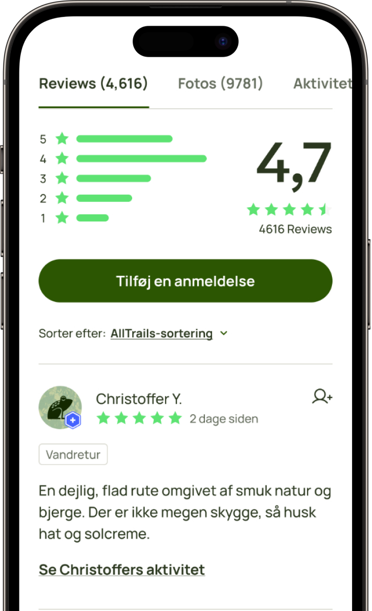 Alle ruter: Ruteguider & kort til vandreture, camping og løb | AllTrails