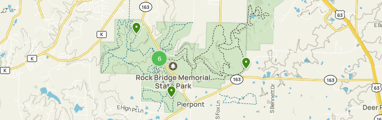 Best 10 Hikes and Trails in Rock Bridge Memorial State Park | AllTrails
