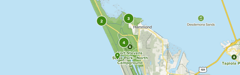 Best 10 Trails in Fort Stevens State Park: Map, Details | AllTrails