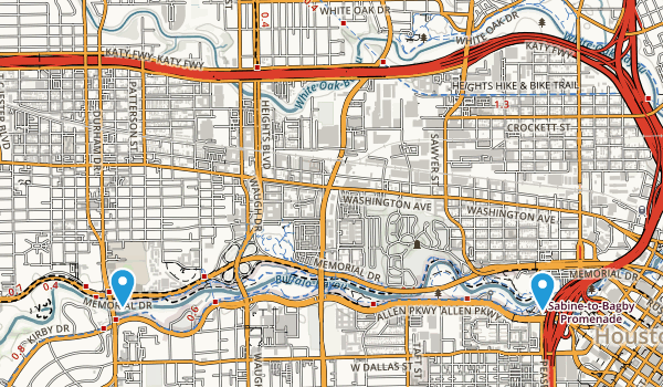 Buffalo Bayou Park Map - United States Map