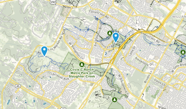 Best Trails in Circle C Ranch Metro Park on Slaughter Creek - Texas ...