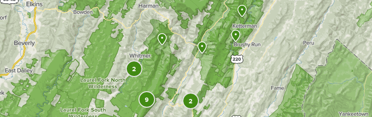 Best trails in Spruce Knob-Seneca Rocks National Recreation Area ...