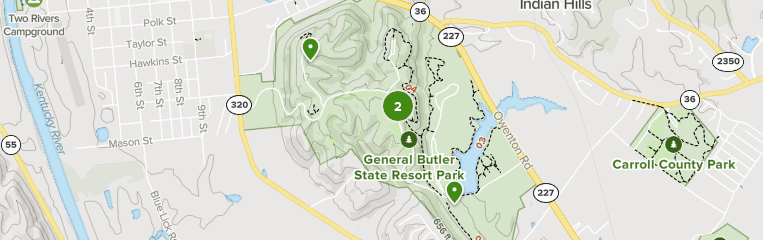 Bedste ruter i General Butler State Park | AllTrails