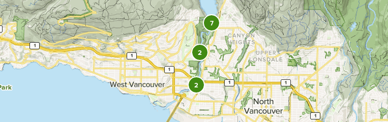 Best trails in Capilano River Regional Park, British Columbia, Canada ...