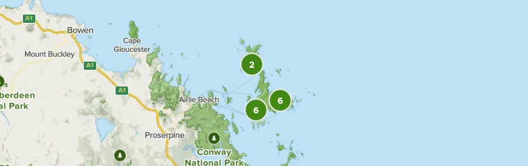 Best 10 Trails in Whitsunday Islands National Park: Map, Details ...