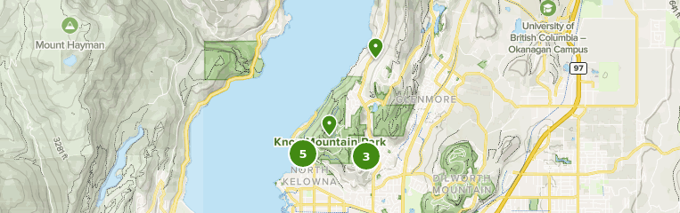 Best Trails in Knox Mountain Park - British Columbia, Canada | AllTrails