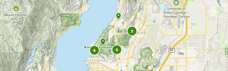 Best 10 Trails in Knox Mountain Park | AllTrails