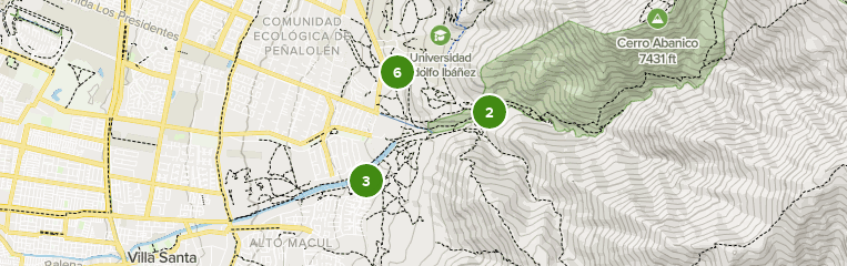 Las mejores rutas en Parque Natural Quebrada de Macul | AllTrails