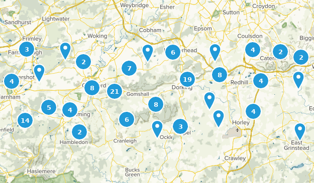 Best Trails in Surrey Hills Area of Outstanding Natural Beauty - Surrey ...