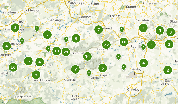 Best Trails in Surrey Hills Area of Outstanding Natural Beauty - Surrey ...