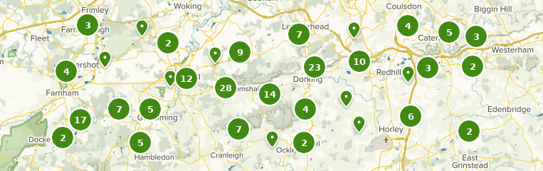 Best Trails in Surrey Hills Area of Outstanding Natural Beauty - Surrey ...