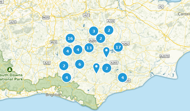 Best Trails in High Weald Area of Outstanding Natural Beauty - Surrey ...