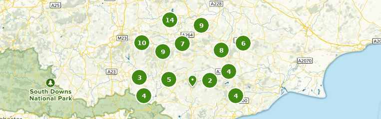 Best Trails in High Weald Area of Outstanding Natural Beauty - Surrey ...