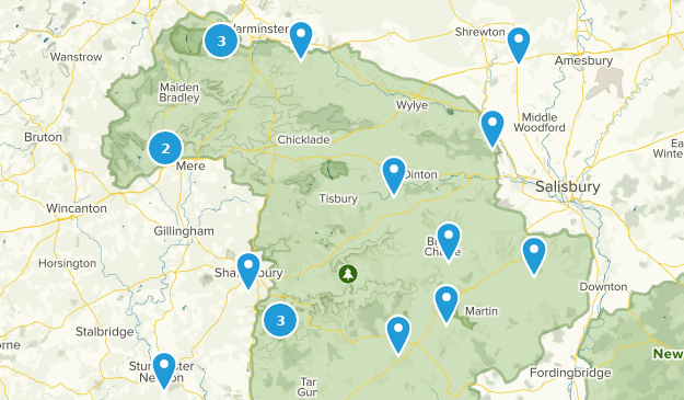 Best Trails in Cranborne Chase and West Wiltshire Downs Area of ...