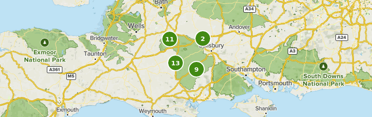 Best Trails in Cranborne Chase and West Wiltshire Downs Area of ...