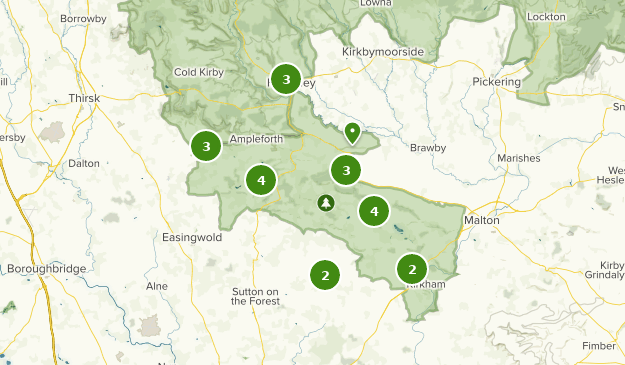 Best Trails in Howardian Hills Area of Outstanding Natural Beauty ...