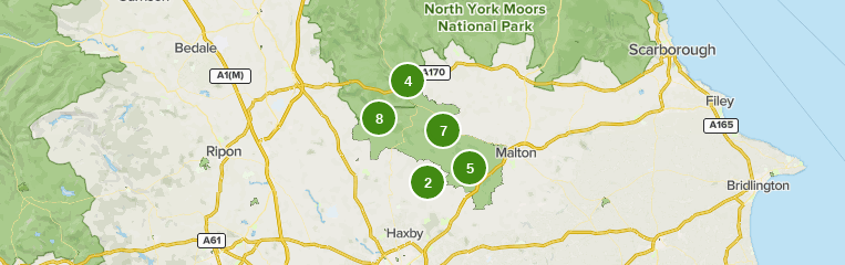 Best Trails in Howardian Hills Area of Outstanding Natural Beauty ...