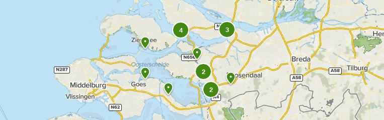 Best Trails in Oosterschelde National Park - Zeeland, Netherlands ...