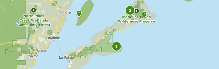 Best trails in Madeline Island Wilderness Preserve: Map, Details ...