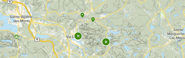 Best 10 Trails in Parc régional de Val-David-Val-Morin | AllTrails