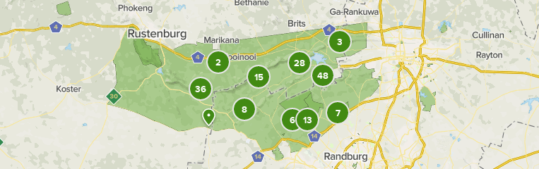 Best 10 Trails in Magaliesberg Biosphere Reserve | AllTrails