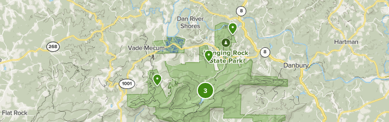Best waterfall trails in Hanging Rock State Park, North Carolina ...
