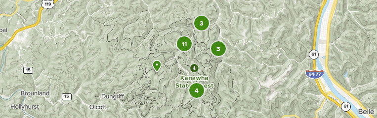 Best 10 Forest Trails in Kanawha State Forest: Map, Details | AllTrails