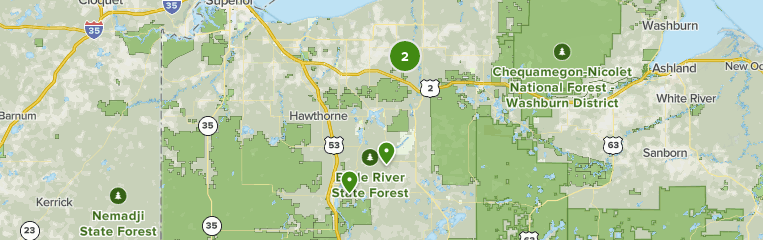 Best Views Trails in Brule River State Forest | AllTrails