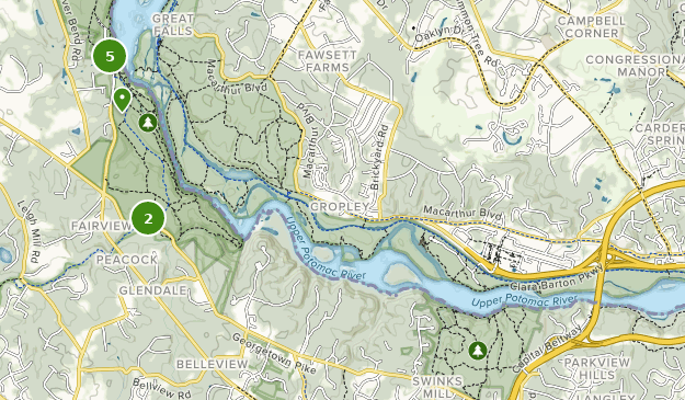 Best River Trails in Great Falls Park | AllTrails