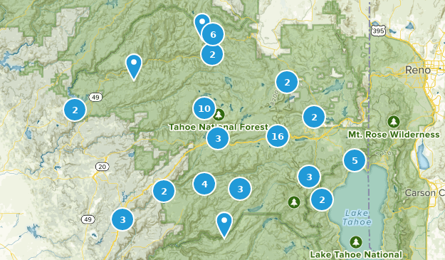 Tahoe National Forest Map - United States Map