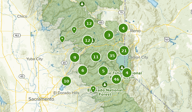 Tahoe National Forest Map - United States Map
