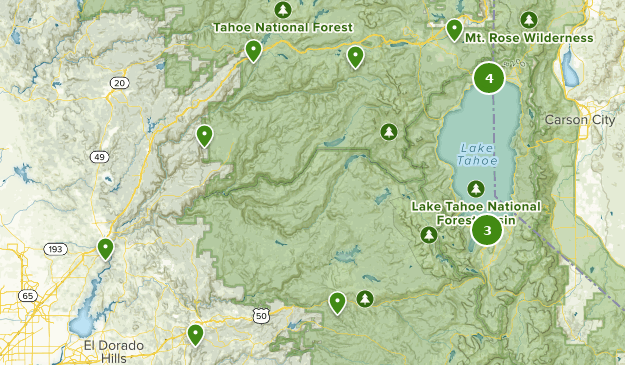 Tahoe National Forest Map - United States Map
