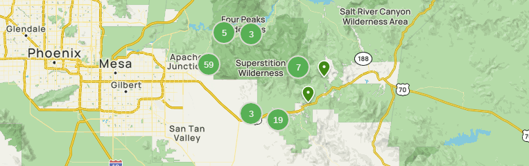Best 10 Hard Trails in Superstition Wilderness | AllTrails