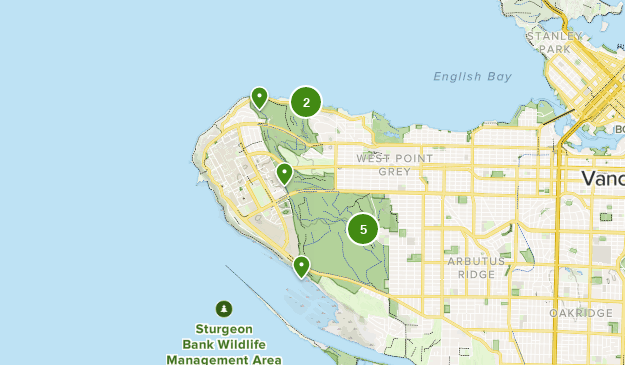 Pacific Spirit Vancouver Map – Pacific Spirit Hiking Map – FPYK