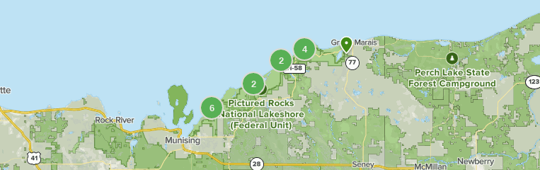 Best 10 Easy Trails in Pictured Rocks National Lakeshore | AllTrails