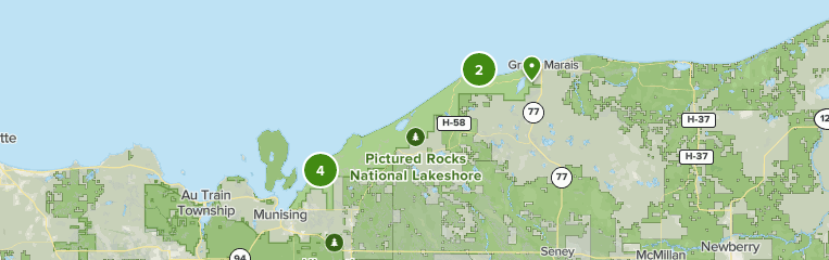 Best kid friendly trails in Pictured Rocks National Lakeshore, Michigan ...