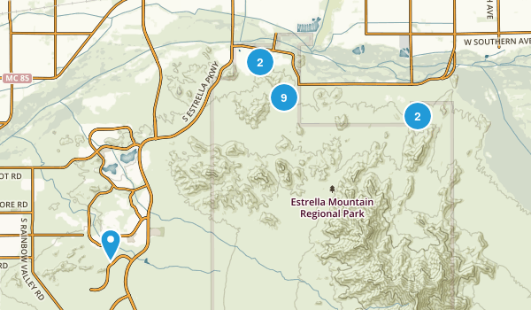 Best Mountain Biking Trails in Estrella Mountain Regional Park | 209 ...