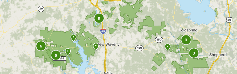 Best 10 Forest Trails in Sam Houston National Forest: Map, Details ...