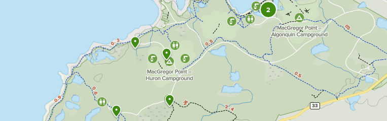 Best 10 Snowshoeing Trails in MacGregor Point Provincial Park | AllTrails