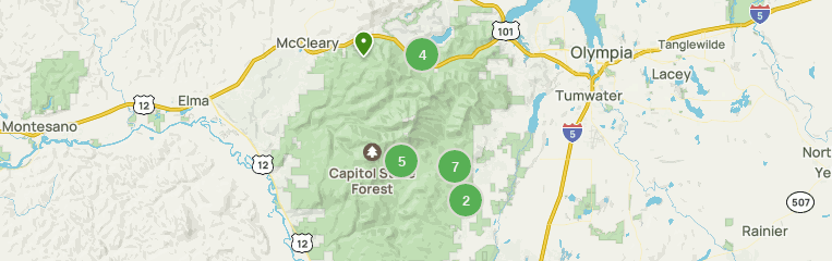 2023 Best 10 Hard Trails in Capitol State Forest | AllTrails