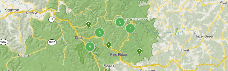 Best 10 Kid Friendly Trails in Red River Gorge Geological Area | AllTrails