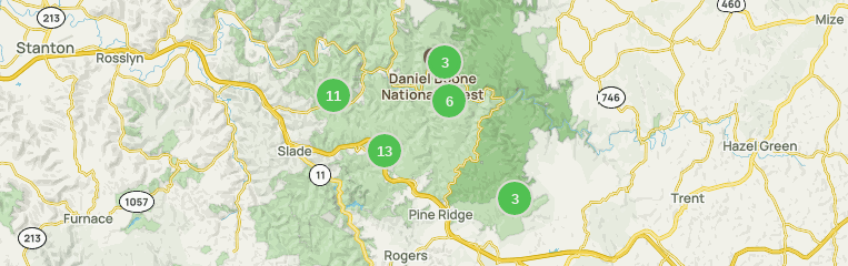 2023 Best 10 Moderate Trails in Red River Gorge Geological Area | AllTrails