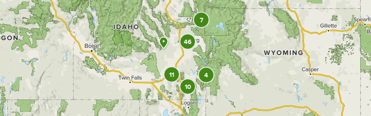 Best 10 Easy Trails in Caribou-Targhee National Forest: Map, Details ...