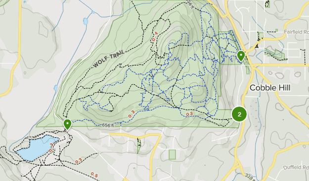 Best Views Trails in Cobble Hill Mountain Regional Recreation Area ...