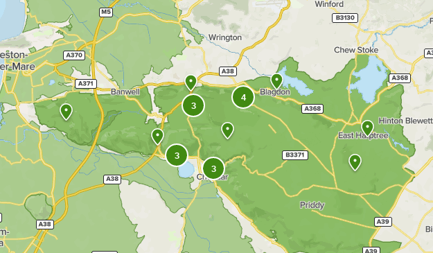 Best Views Trails in Mendip Hills Area of Outstanding Natural Beauty ...