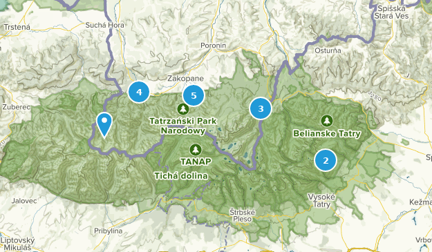 Best Hiking Trails in Tatrzanski Park Narodowy (Tatra National Park ...