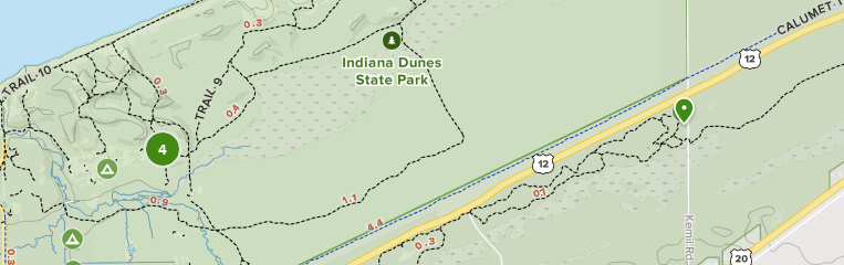 Best Trail Running Trails in Indiana Dunes State Park: Map, Details ...