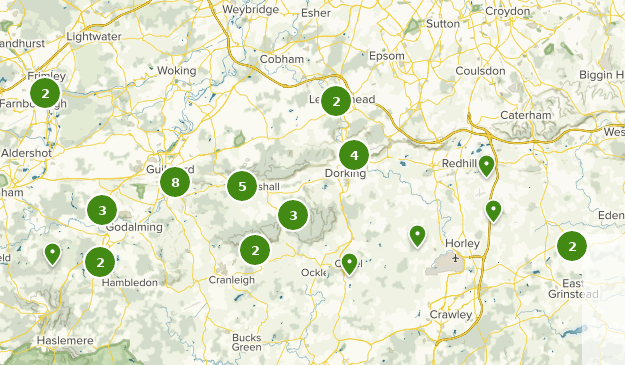 Best River Trails in Surrey Hills Area of Outstanding Natural Beauty ...