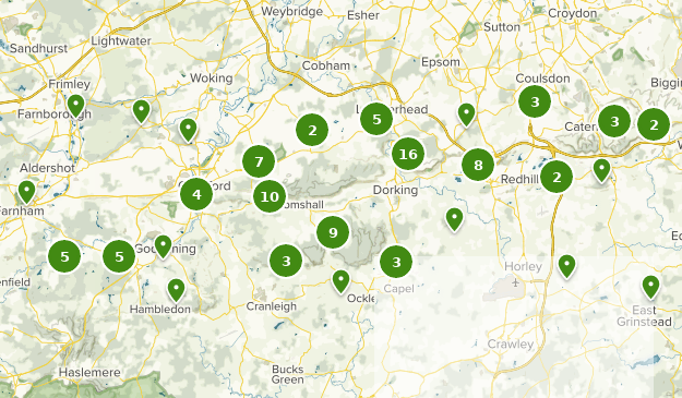 Best Running Trails in Surrey Hills Area of Outstanding Natural Beauty ...