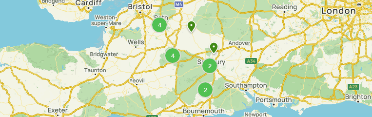 Best Paved Trails in Cranborne Chase and West Wiltshire Downs National ...